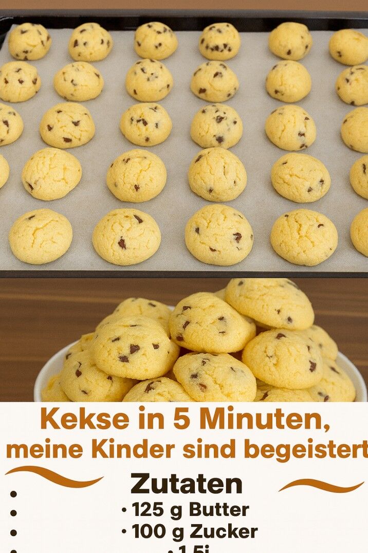 In 5 Minuten, meine Kinder sind begeistert von diesen Keksen! – Koch Boss Rezepten