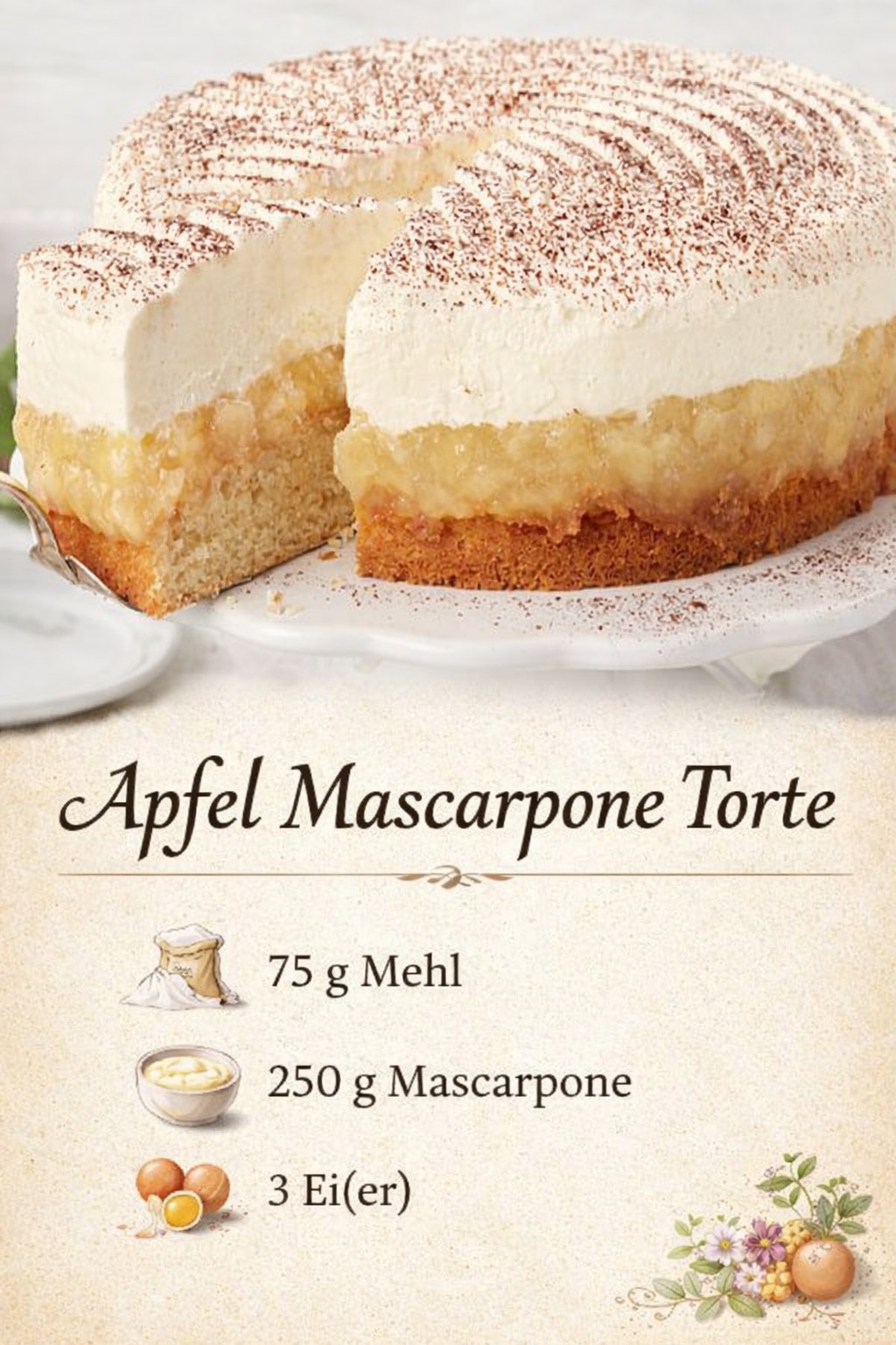 Apfel-Sahne-Torte – Koch Boss Rezepten