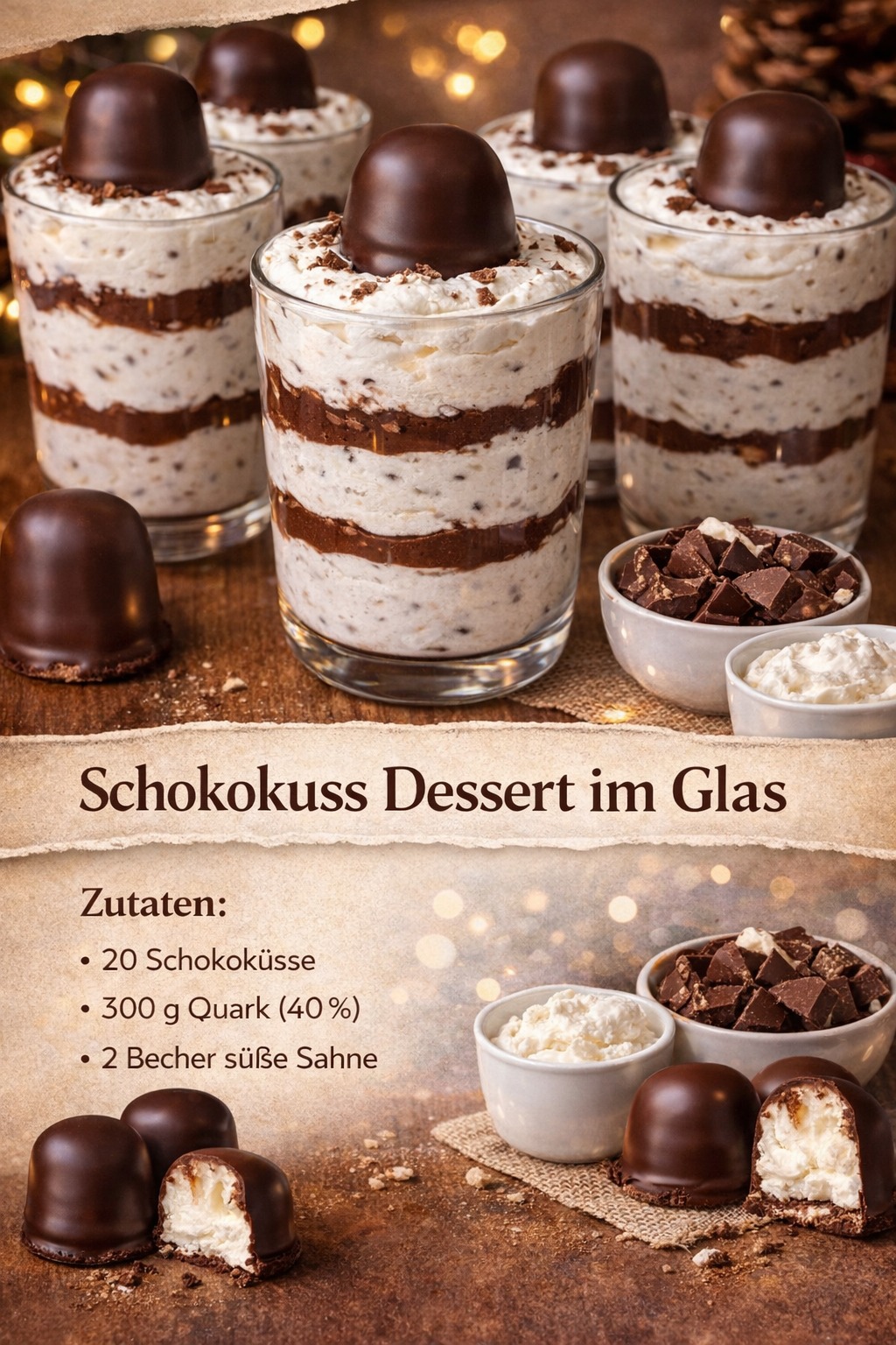 Schokokuss Dessert im Glas – Koch Boss Rezepten